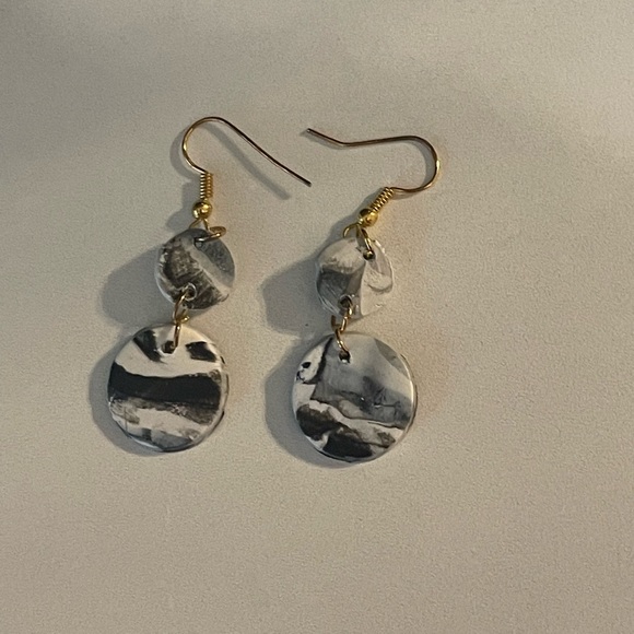Jewelry | Handmade Marble Earrings Clay | Poshmark